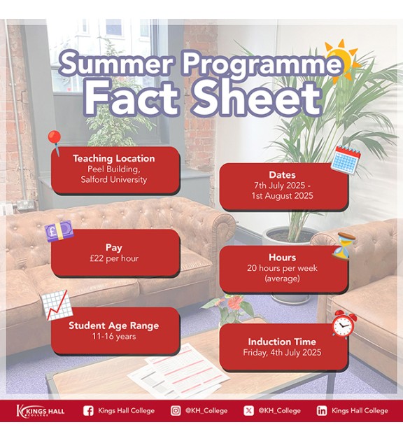 We Are Hiring: EFL Teacher (Summer Programme)